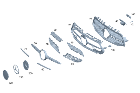 Radiator Grill for 2019 Mercedes-Benz A220 | Buy Mercedes Parts Now