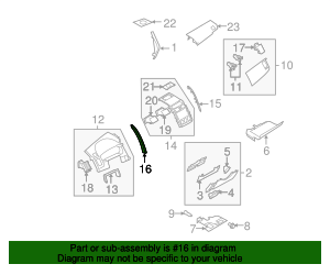 2010-2015 Mazda CX-9 Finish Molding TE70-55-150 | Florida Mazda Parts