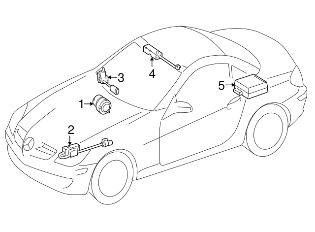 171-820-34-10 - Switch 2005-2011 Mercedes-Benz | Mercedes-Benz USA Parts