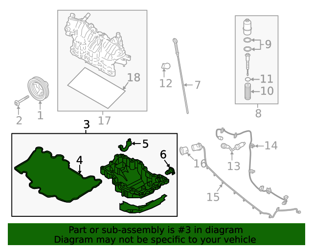 2019-2024 Ford Oil Pan KT4Z-6675-F | OEM Parts Online