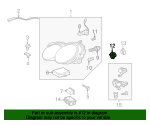 2000-2012 Mercedes-Benz Socket 001-826-20-82 | Mercedes-Benz Parts