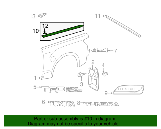 66249-0C070 - Protect Plate - 2007-2013 Toyota Tundra | OEM Genuine ...