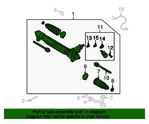 8T1-422-066-A - Rack and Pinion Assembly 2008-2013 Audi ...