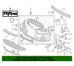 4G0-098-623-A - Bumper Cover Mount Kit 2016-2018 Audi | Audi OEM Parts