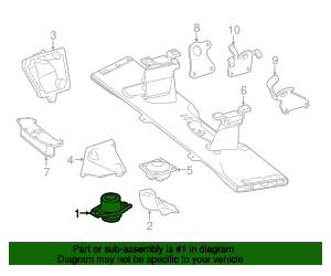 166-240-68-17 - Mount - 2012-2016 Mercedes-Benz | BuyMercedesPartsNow