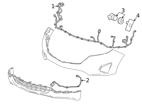 Bumper & Components - Front for 2023 GMC Terrain | GM Parts Center