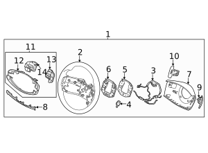 Genuine Body Steering Wheel for 2021-2024 Genesis | Part# 56111-T6000 ...