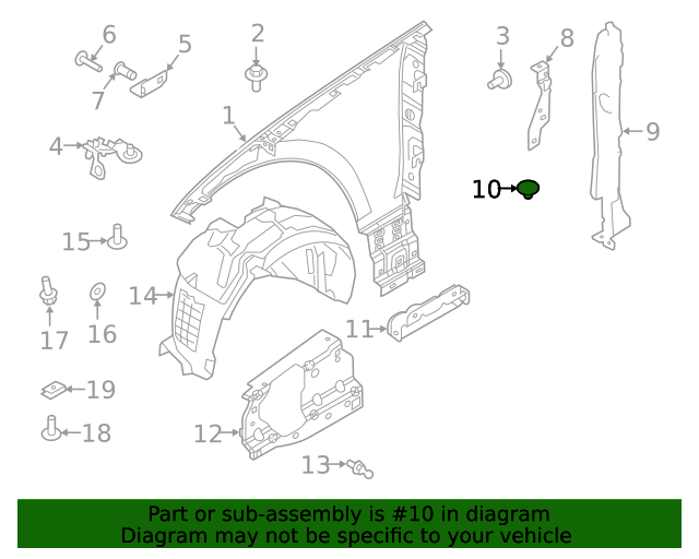 2008-2023 Land Rover Rear Insulator Clip LR005469 | JaguarParts.com