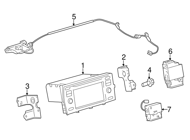 2012-2014 Toyota Prius C Display System 86140-52110 | Toyota Parts Center