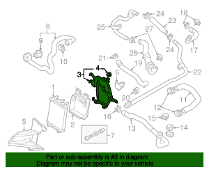 4H0-121-239-D - Mount Bracket 2012-2016 Audi A8 Quattro | Audi OEM Parts