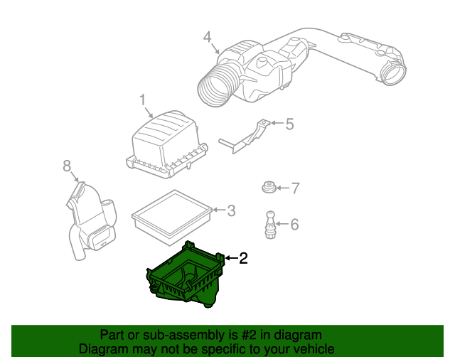 2011-2020 Mopar Air Cleaner Body 68084276AA | TascaParts.com