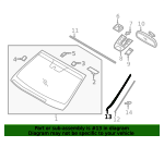 2019-2023 Hyundai Santa Fe Windshield Molding Bracket 86137-S1000 | OEM ...