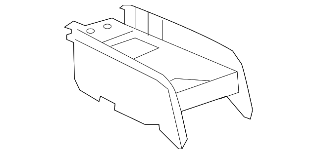 2007-2014 Cadillac Ebony Front Passenger Side Floor Console Side Trim ...