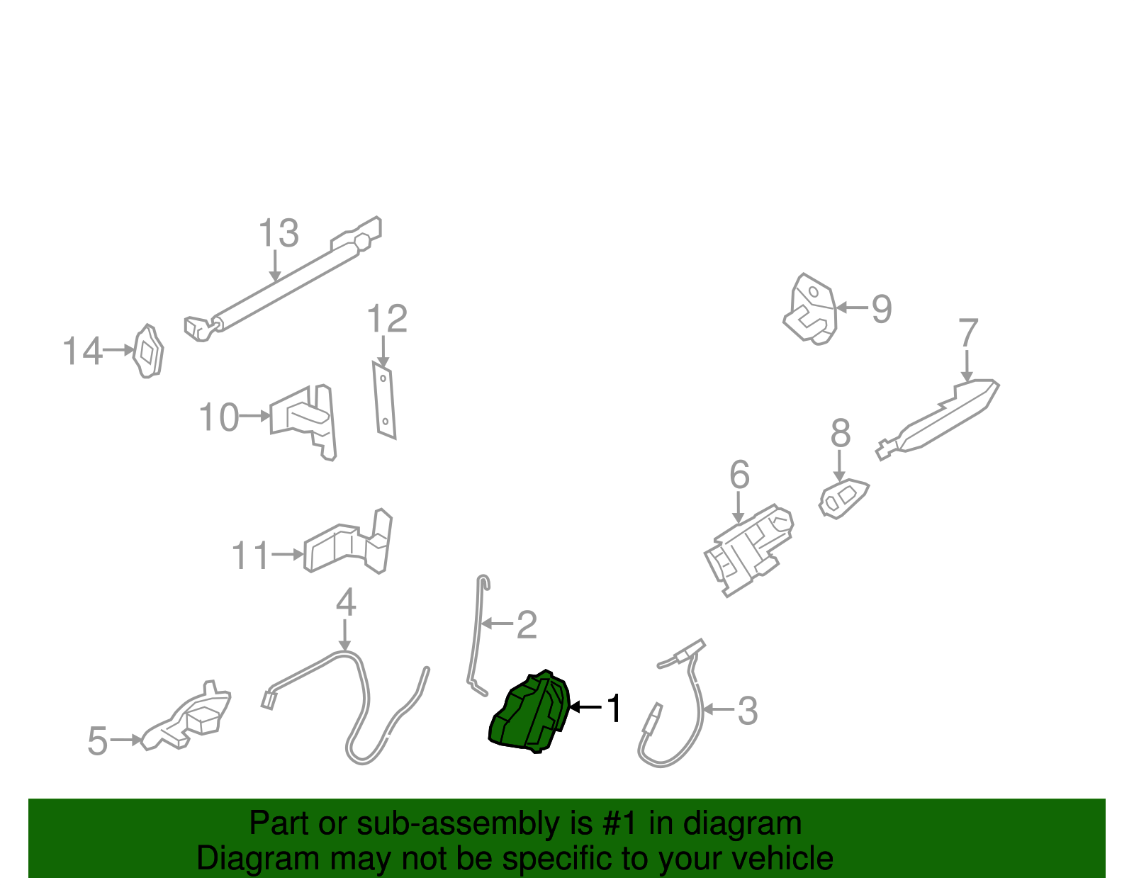 51225a36e15 - 2009-2015 BMW Lock Assembly (51-22-5-A36-E15) | BMW of ...