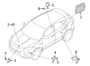 J9C17427 - Suspension Ride Height Sensor 2021-2023 Jaguar E-Pace ...
