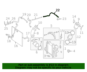 2058300902 - HVAC Heater Hose 2015-2023 Mercedes-Benz | AutoNation Parts