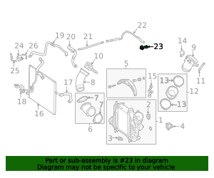205-830-51-02 - HVAC Heater Hose 2015-2022 Mercedes-Benz ...