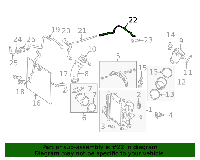 2058300902 - Heater Hose 2015-2023 Mercedes-Benz | AutoNationParts.com