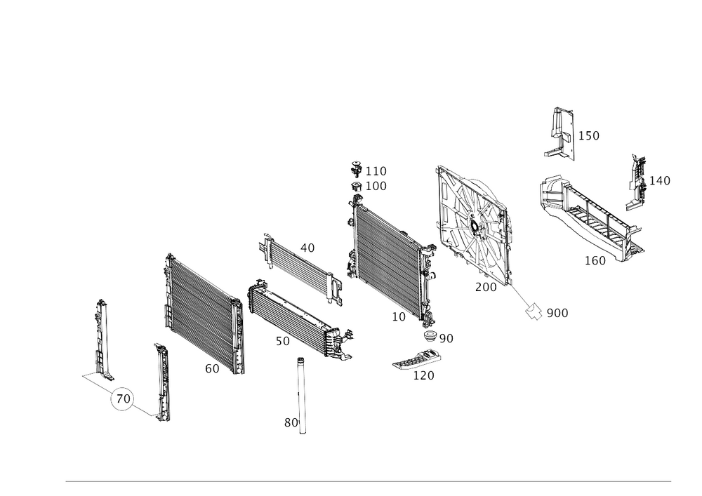 246-500-06-03 - Radiator 2014-2017 Mercedes-Benz | Mercedes-Benz USA Parts