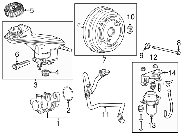 2016-2021 GM Master Cylinder 95414477 | GMPartsDirect.com
