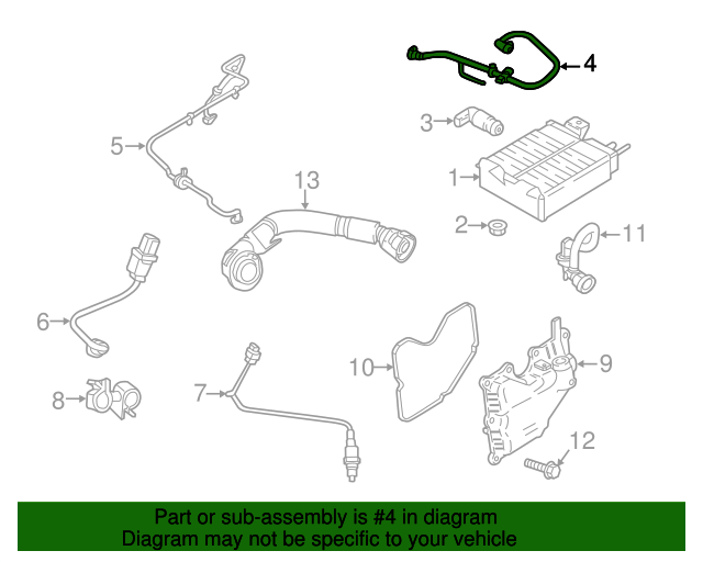 Ford G1FZ-9C047-A - Inlet Tube - 2016-2018 Ford Focus | OEM Ford Parts ...