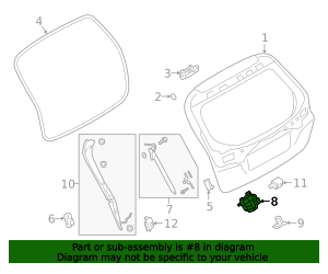 2020-2025 Subaru Outback Lock Actuator 63032AN10B | Subaru Parts Store