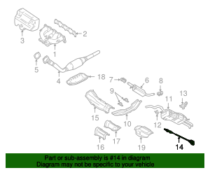 1998-2007 Volkswagen Oxygen Sensor 1K0-998-262 | OEM Parts Online