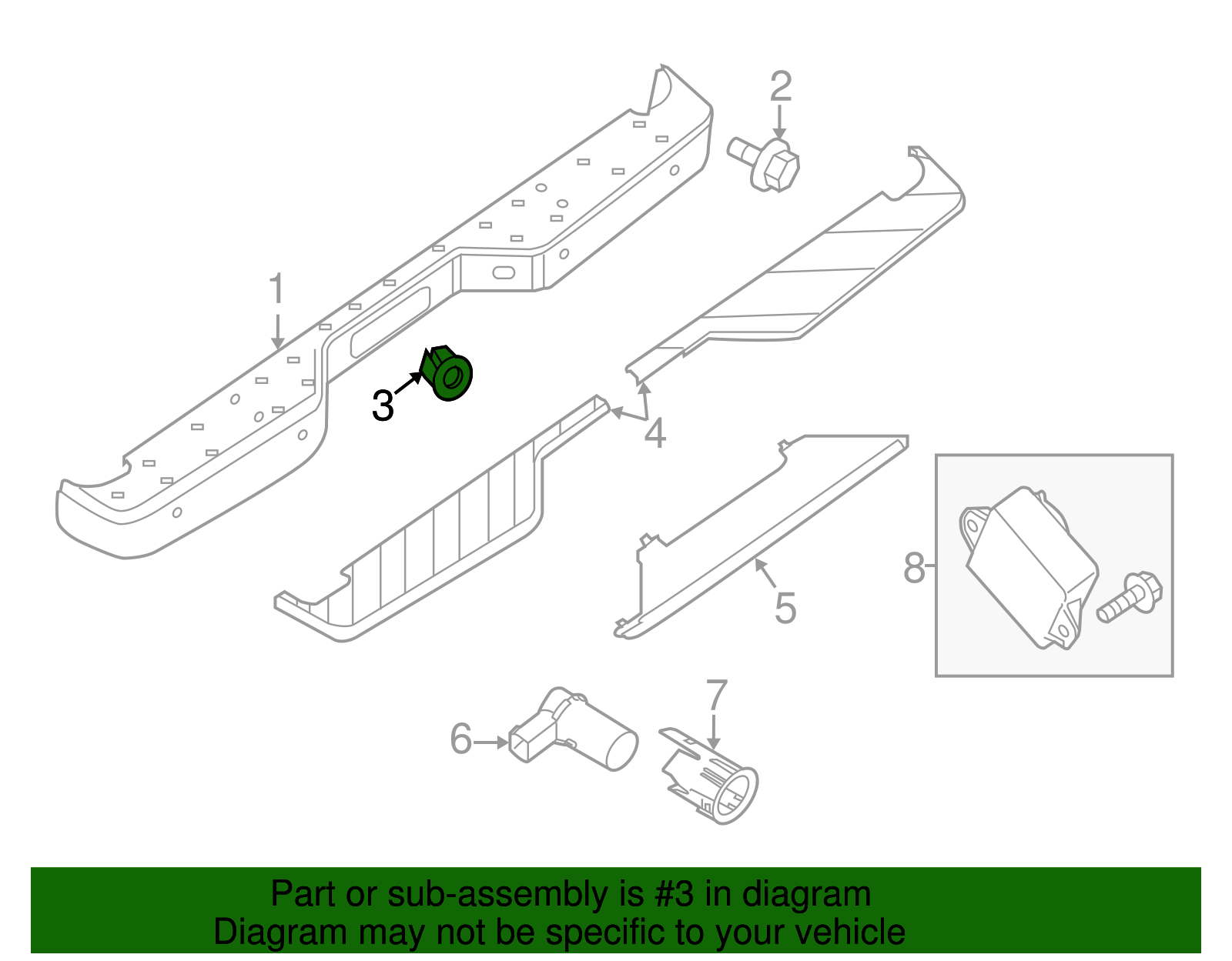 1995-2025 Nissan Lift Gate Grommet 01651-00491 | Nissan Parts Plus