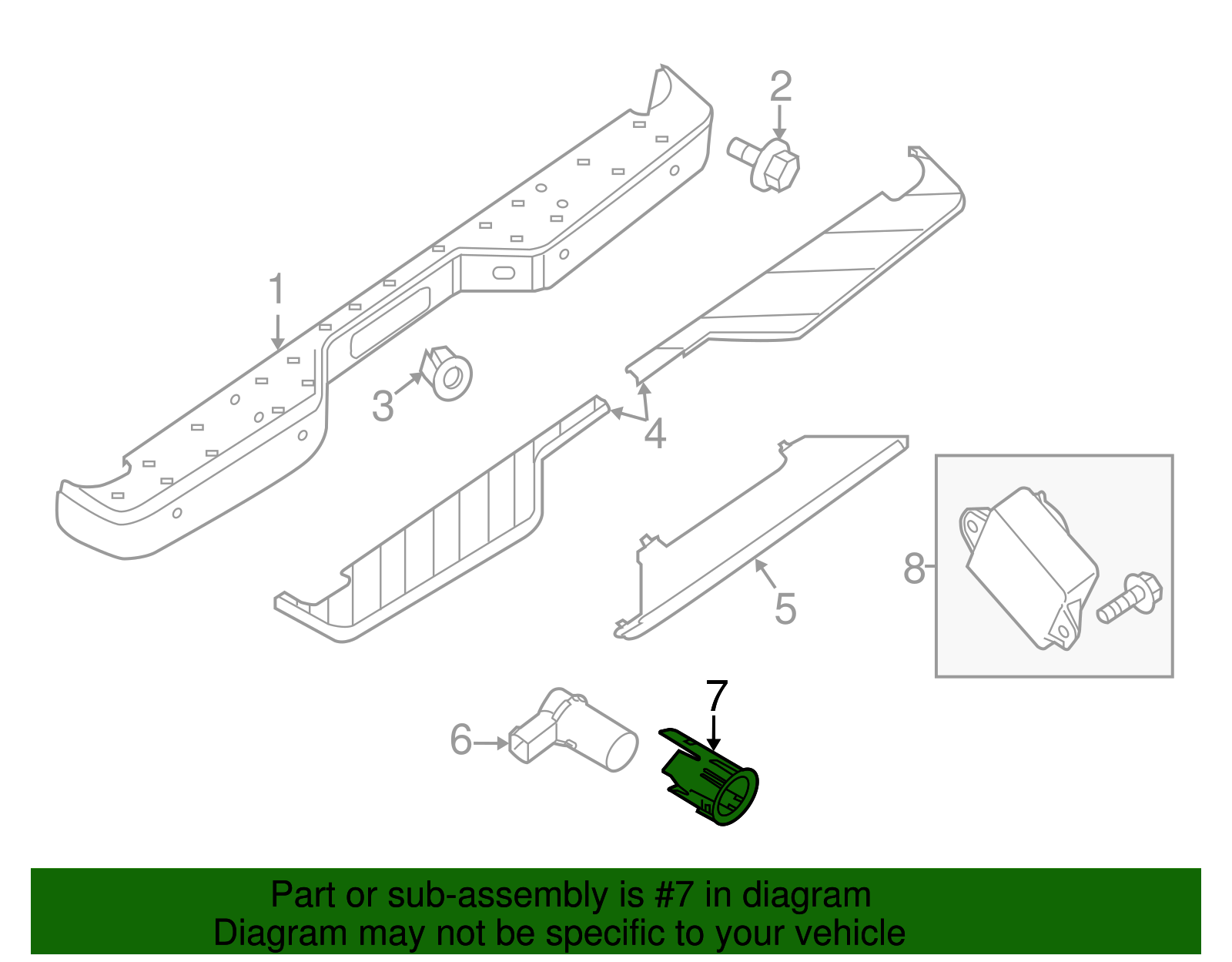 2004-2015 Nissan Reverse Sensor Bracket 28452-7S200 | My Nissan Part