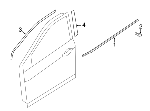 2013-2017 Hyundai Elantra GT Belt Molding 82220-A5010 | OEM Parts Online