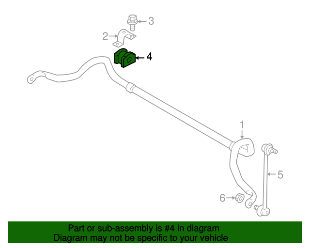 Stabilizer Bar Bushing - Mitsubishi (4056A079) | Auto Parts