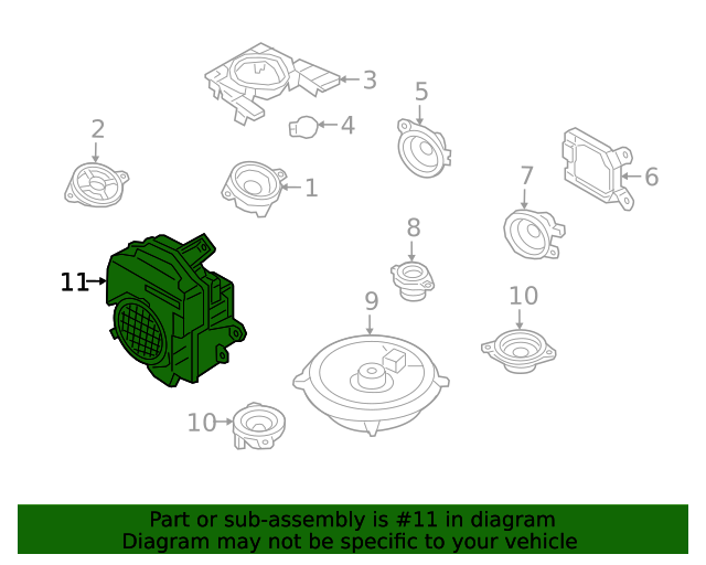 BDTT-66-96X - Speaker - 2019-2020 Mazda | Werner Mazda Parts