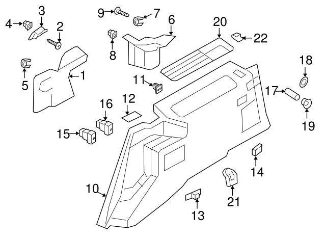 2007-2014 Lincoln Navigator Power Outlet - Passenger Side (RH) 4L1Z ...