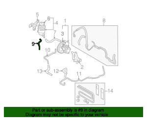 57543-2E002 - Return Hose - 2005-2009 Hyundai Tucson | World OEM Parts ...