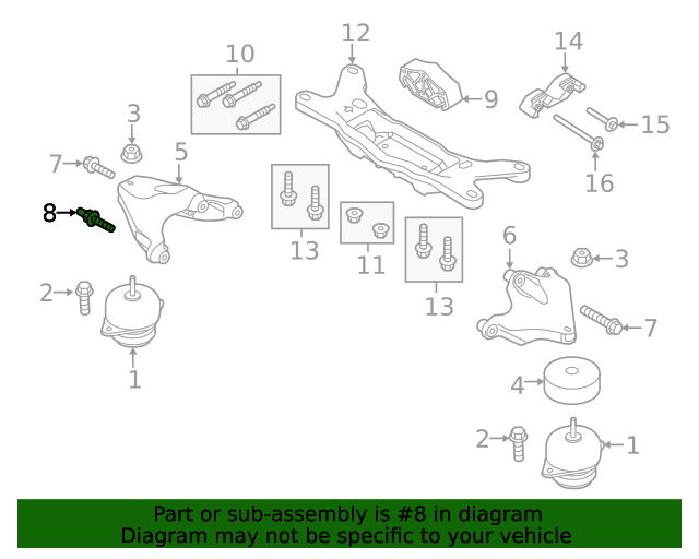 Genuine OEM Ford Part - Bracket Stud W714924-S900 | Genuine OEM Ford ...