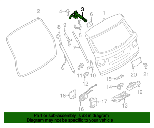 41627463366 - 2011-2016 BMW X3 Hinge (41-62-7-463-366) | BMW of South ...