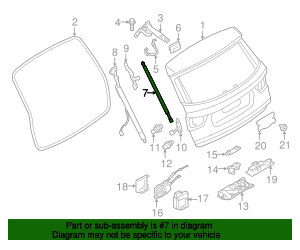 2015-2017 BMW X3 Lift Cylinder 51-24-7-388-783 | OEM Vehicle Parts