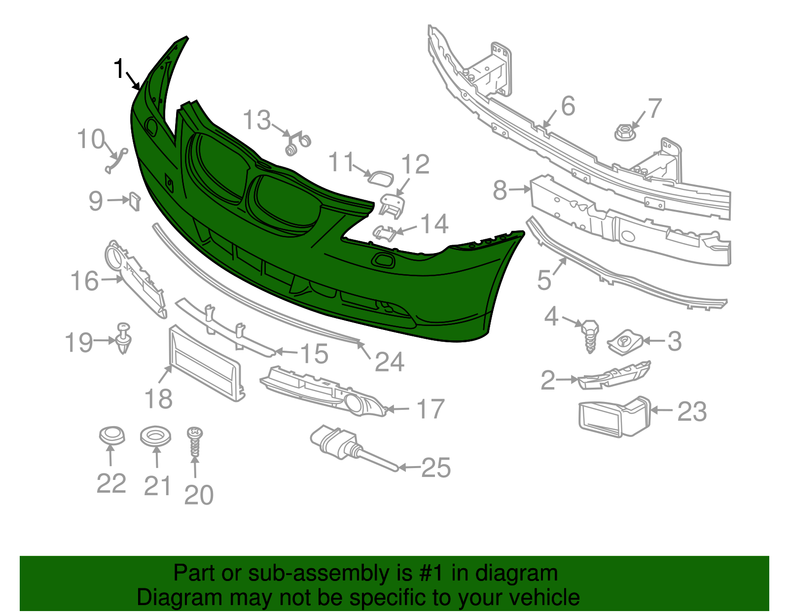 Genuine BMW 51-11-7-111-740 | Bumper Cover | FREE Shipping on Most ...