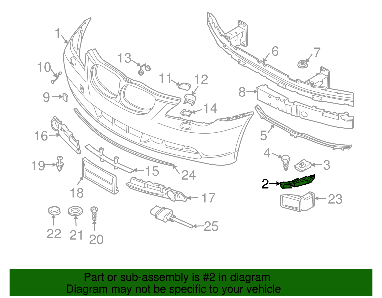 51117033706 - 2004-2010 BMW Outer Support (51-11-7-033-706) | BMW of ...