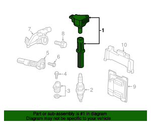 2016-2022 Chevrolet Spark Ignition Coil 12673523 GM | GMPartsDirect.com