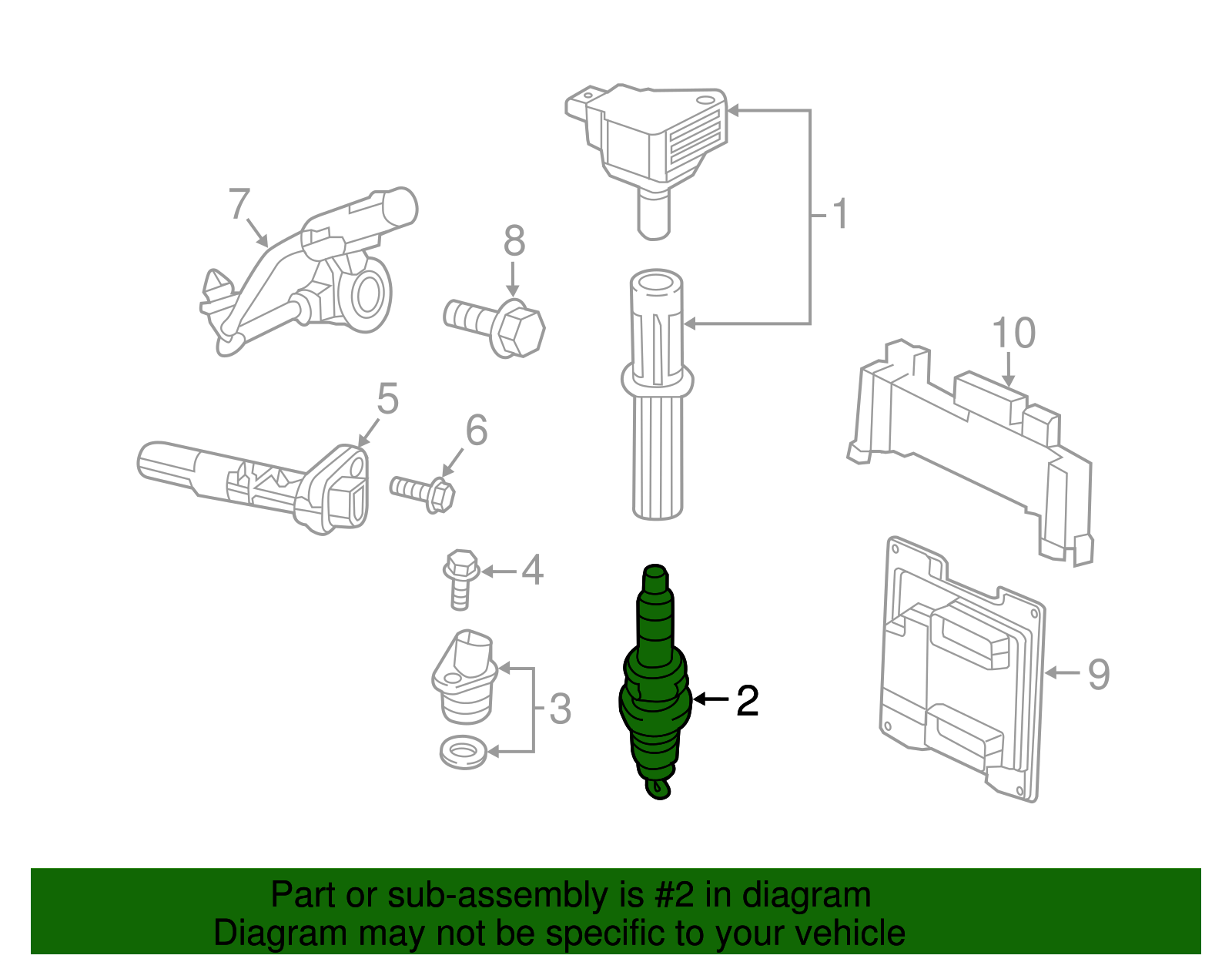 2016-2022 Chevrolet Iridium Spark Plug 12637197 GM | GMPartsDirect.com