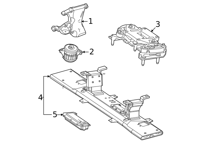 177-223-11-04 - Engine Bracket 2021-2024 Mercedes-Benz | Mercedes-Benz ...