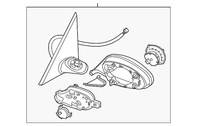 51167282631 - 2010-2013 BMW Mirror Assembly (51-16-7-282-631) | BMW of ...