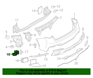 66-20-9-312-619 - Park Sensor - 2014-2021 BMW | BMW Parts Exchange