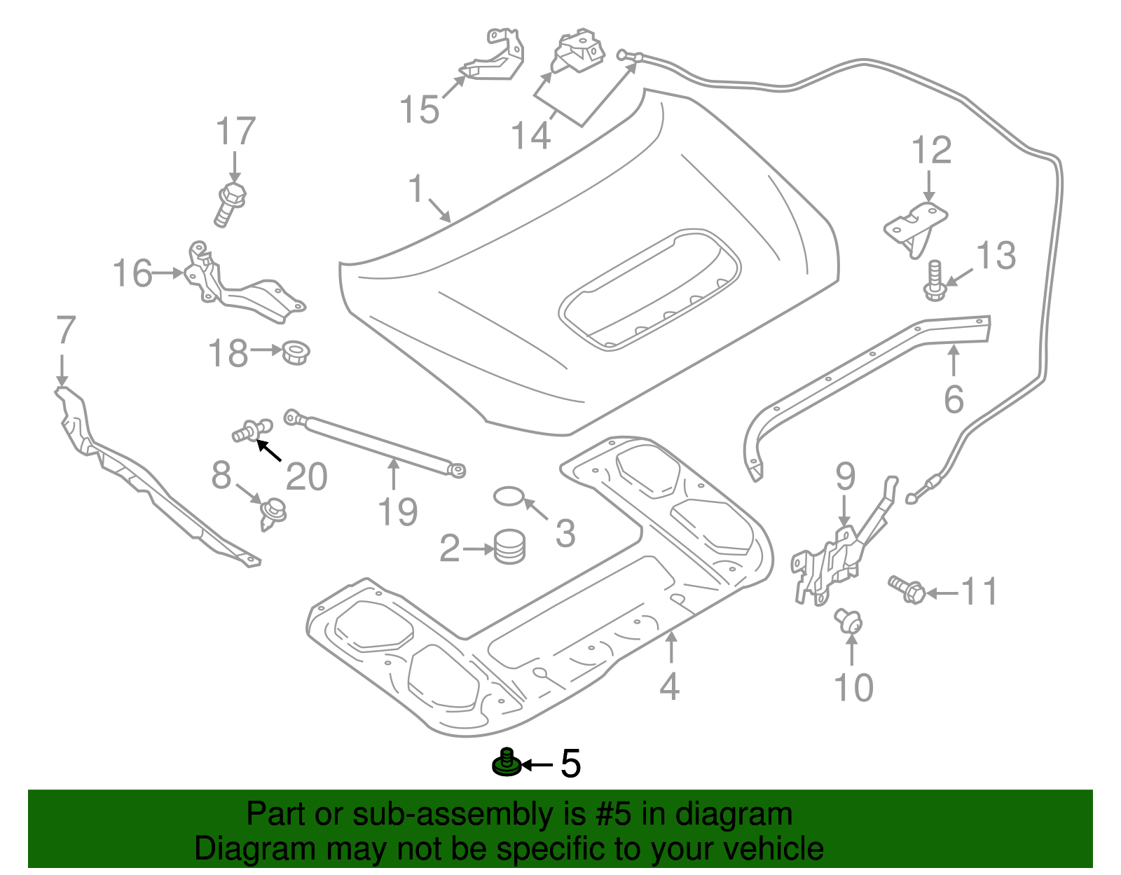 2010-2024 Subaru Insulator Clip 909207031 | Subaru Parts Store