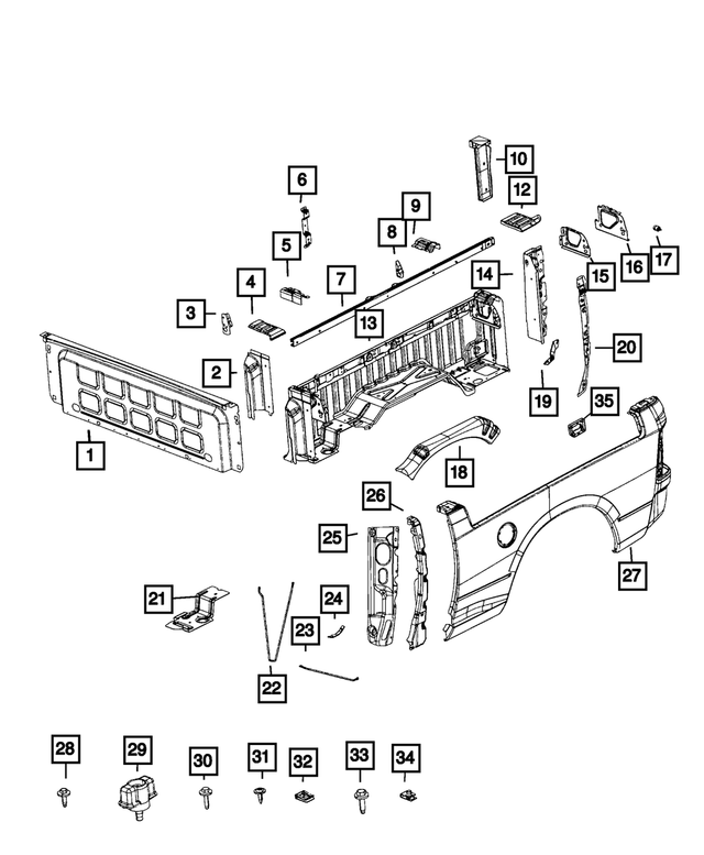 2020-2022 Ram Bezel Screw Cover 68453200AA | Mopar Estores