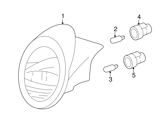 2002-2005 Ford Thunderbird Tail Lamp Assembly - Driver's Side (LH) 5W6Z ...