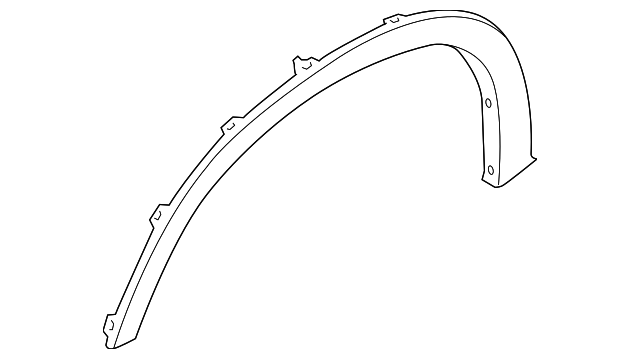 51777176236 - 2008-2014 BMW X6 Wheel Opening Molding (51-77-7-176-236 ...