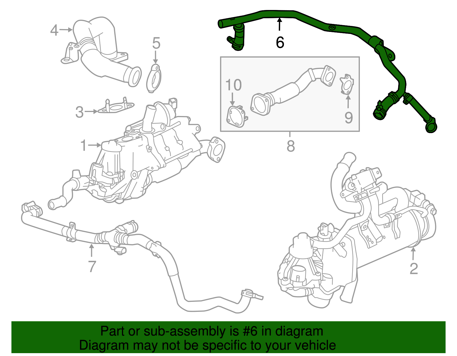 Genuine Outlet Hose for 2016-2021 Land Rover | Land Rover Part ...
