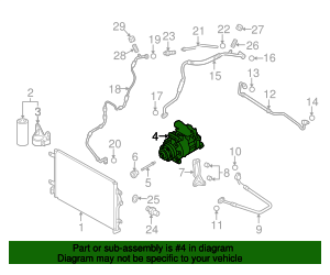4F0-260-805-AH - A/C Compressor 2004-2011 Audi | Audi OEM Parts